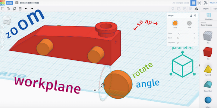 Teaching the Language of 3D Modeling and Design - Tinkercad