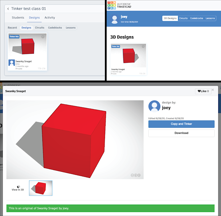 Teacher Tips: Quickly Accessing Student Projects - Tinkercad