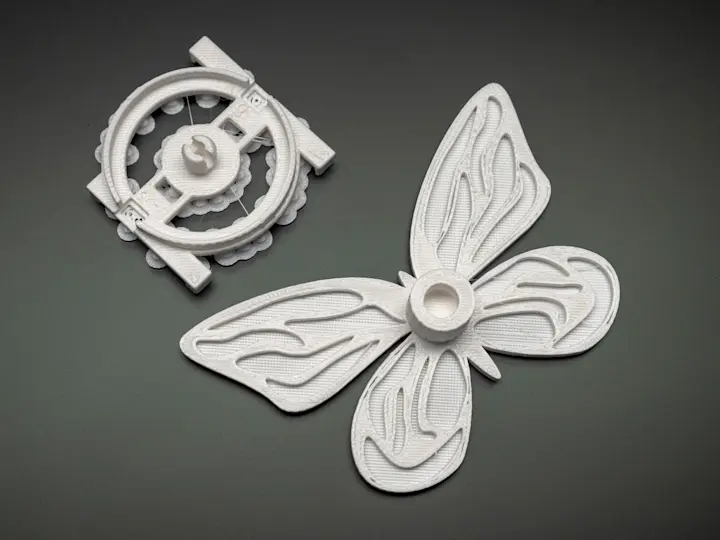 Glowing Rainbow Butterfly Tutorial - Tinkercad