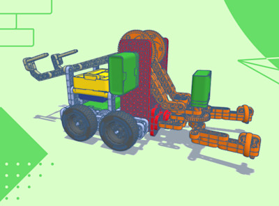VEX IQ: Clawbot Scoop - Tinkercad